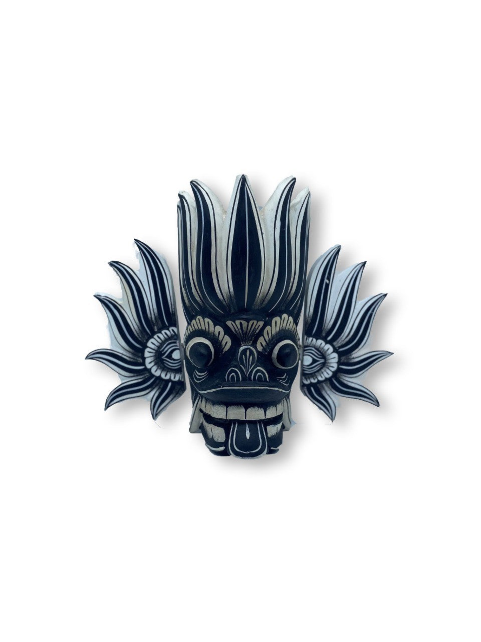 Traditional Handmade Sri Lankan Wooden Mask / Gini Raksha Mask 8 ...